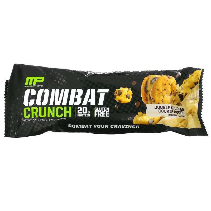MusclePharm, Combat Protein Bar (63г), протеиновые батончики США купить ...