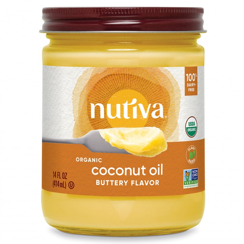 Nutiva, Organic Coconut Oil (414 мл), органическое кокосовое масло ...